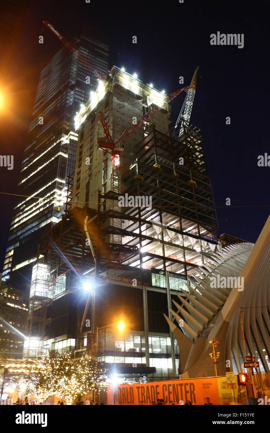 3 World Trade Center (in construction). July 2015 Stock Photo - Alamy
