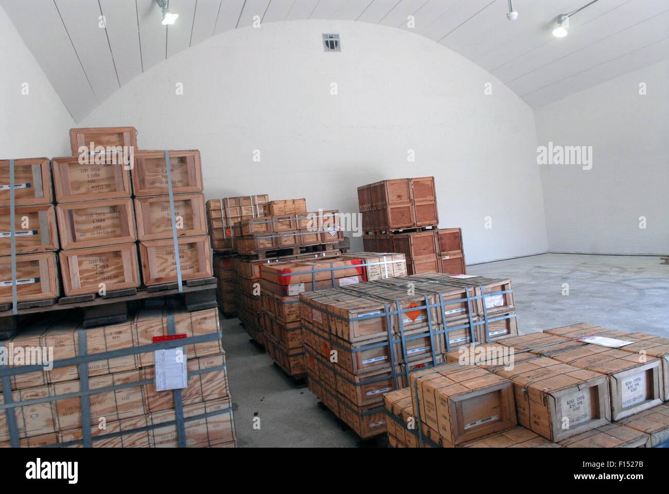Italy, Camp Ederle US Army base in Vicenza, ammunition warehouse ASP 7 ...