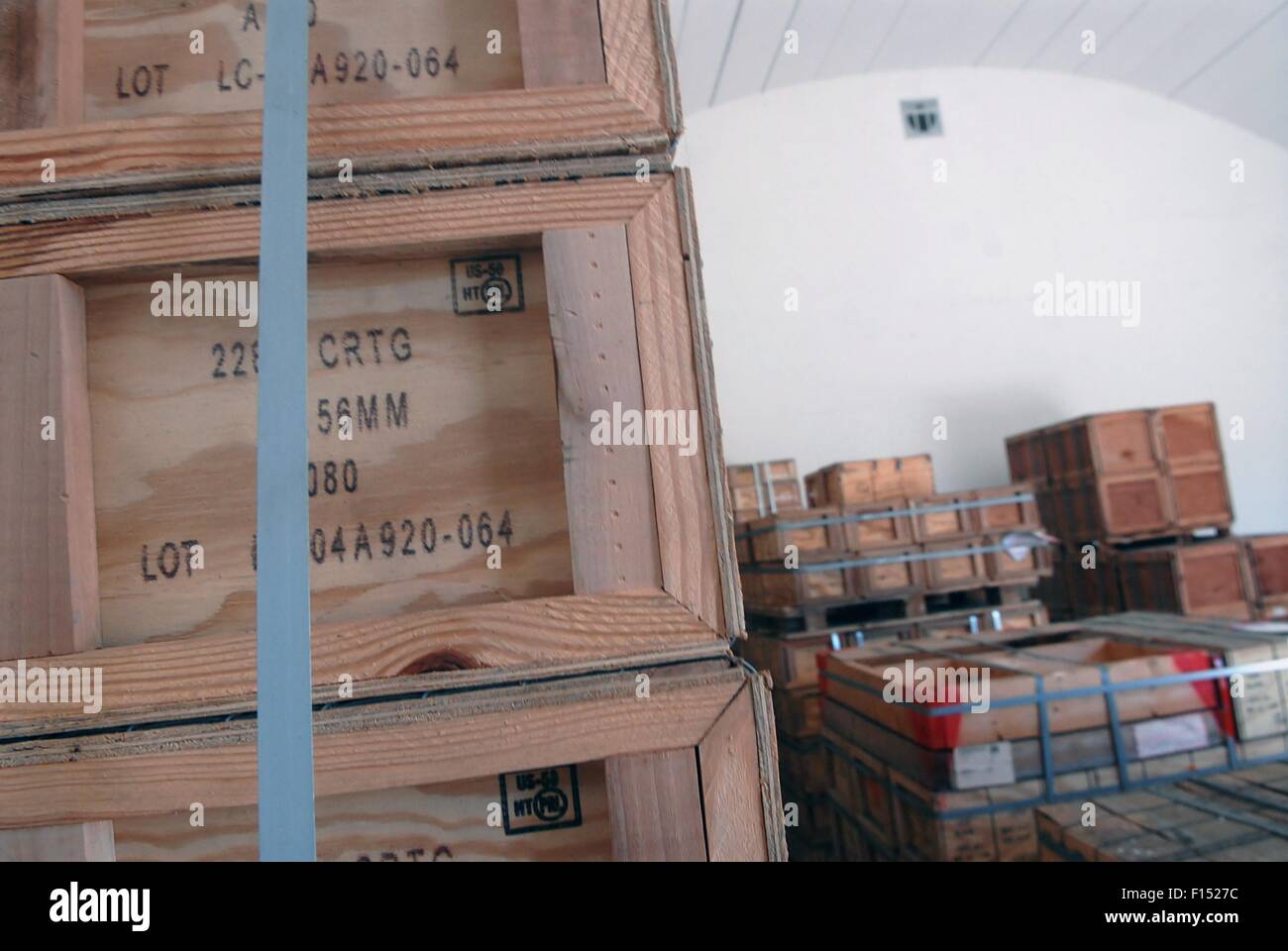Italy, Camp Ederle US Army base in Vicenza, ammunition warehouse ASP 7 ...