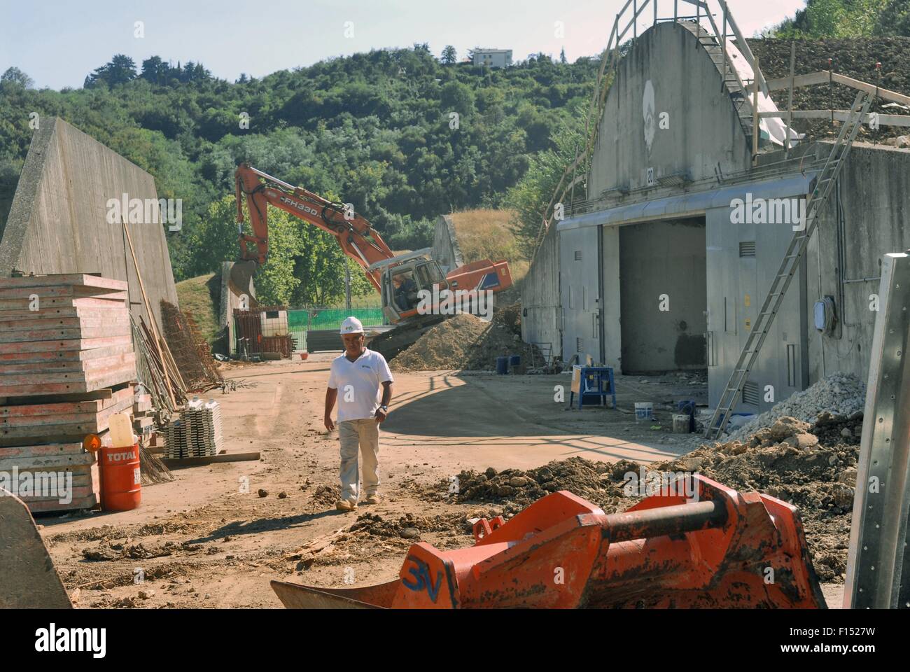 Italy, Camp Ederle US Army base in Vicenza, ammunition warehouse ASP 7 ...