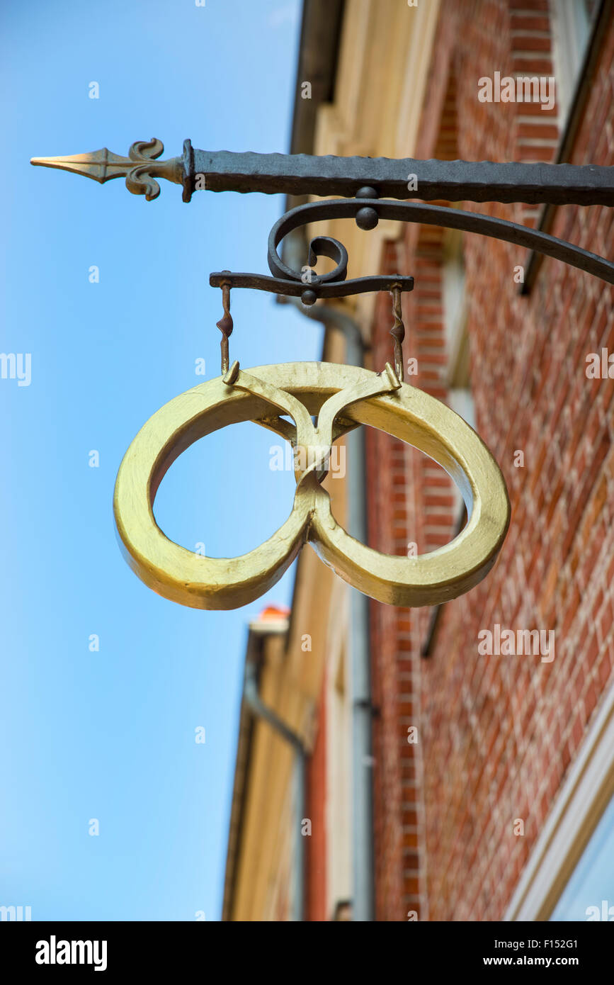 Pretzel shop sign, Potsdam, Germany Stock Photo - Alamy