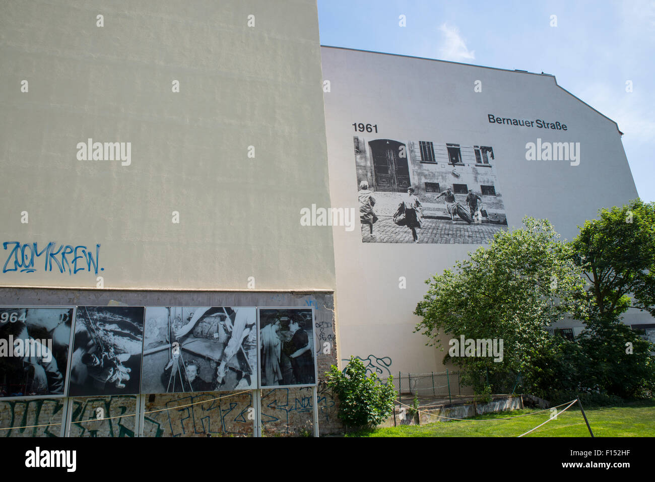 Bernauer Strasse, Berlin Wall memorial, Germany Stock Photo - Alamy
