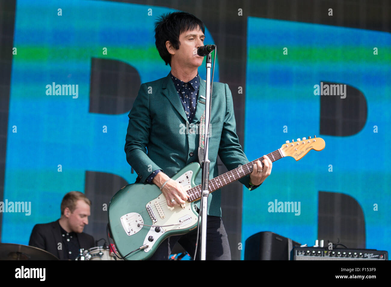 Johnny Marr performing at the Barclaycard Presents British Summer Time ...