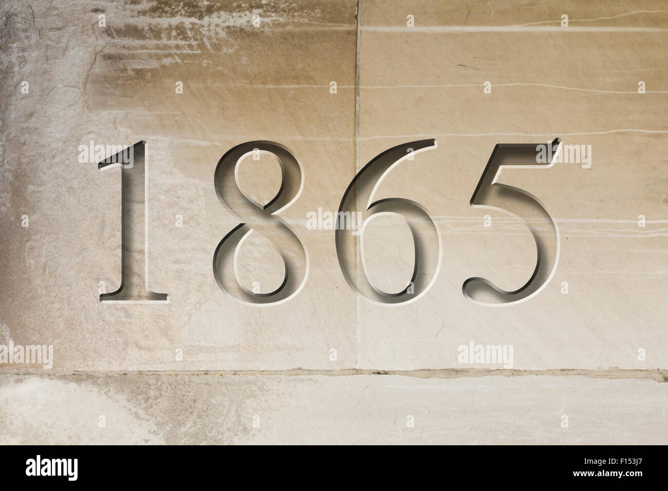 Historical year engraving 1865 on textured old surface Stock Photo - Alamy