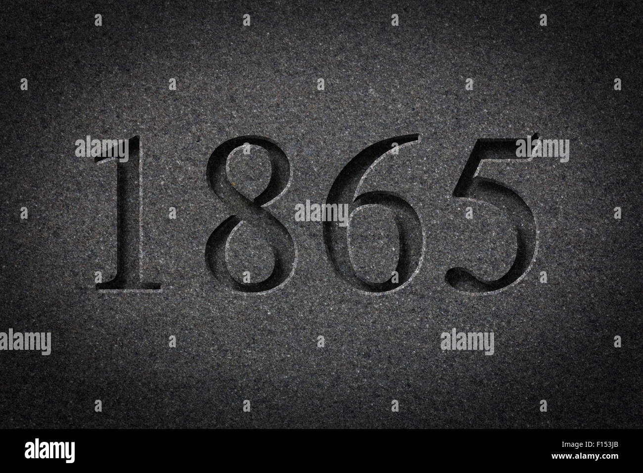 Historical year engraving 1865 on textured old surface Stock Photo - Alamy