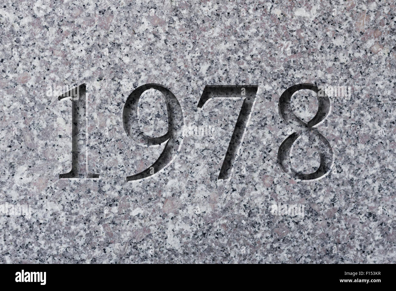 Historical year engraving 1978 on textured old surface Stock Photo - Alamy