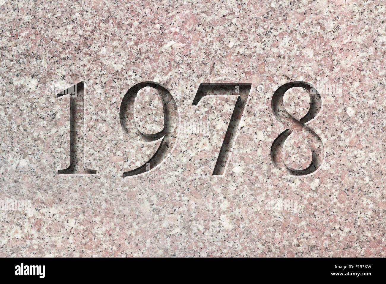 Historical year engraving 1978 on textured old surface Stock Photo - Alamy