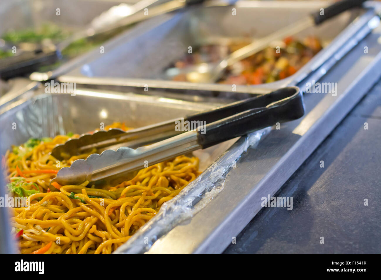 Chinese food buffet self service lunch or dinner Stock Photo - Alamy