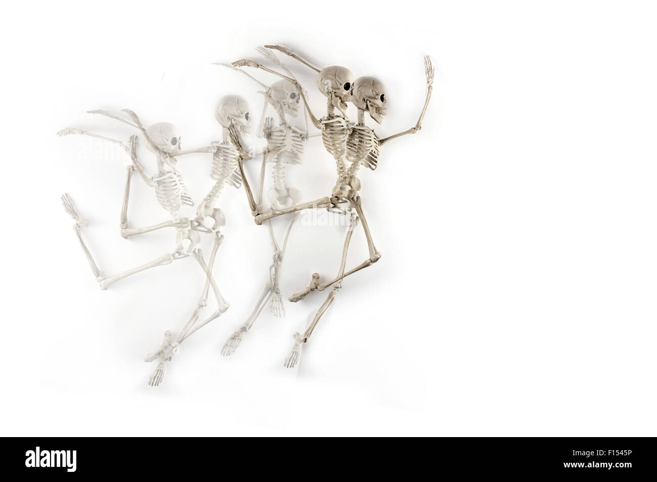 Graceful dancing medical skeleton time lapse for anatomy background ...