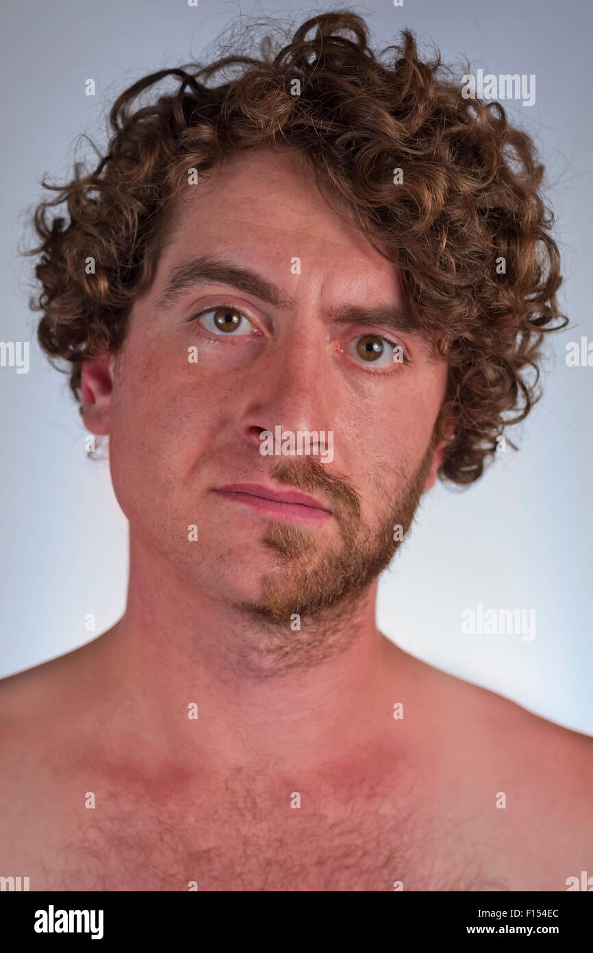 Half shaved beard hi-res stock photography and images - Alamy