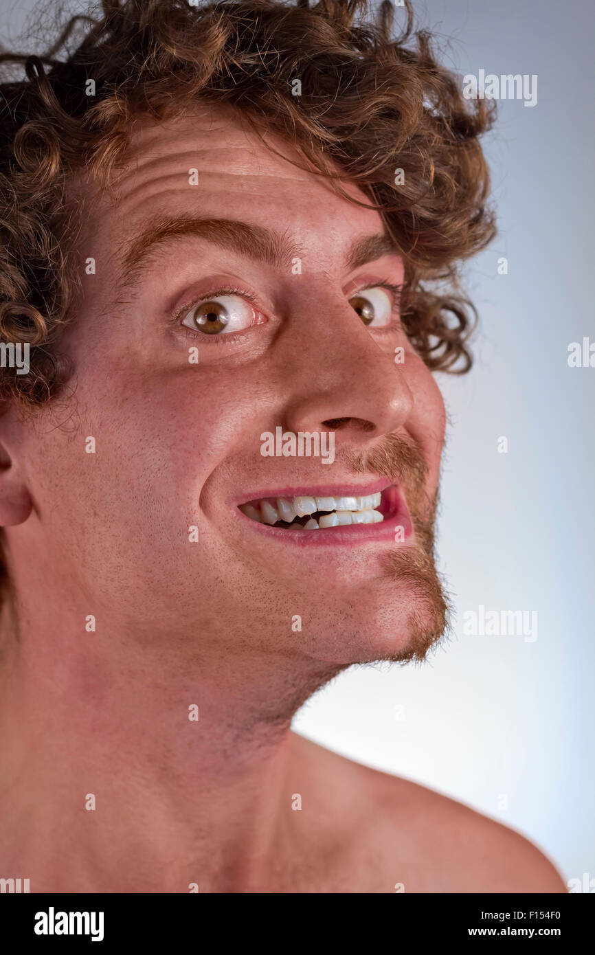 Half shaved beard hi-res stock photography and images - Alamy