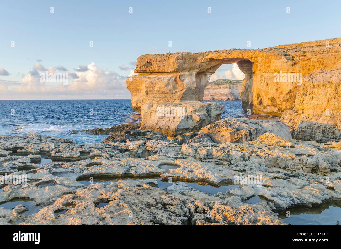 Azure Window in Dwejra, island Gozo, Malta Stock Photo - Alamy