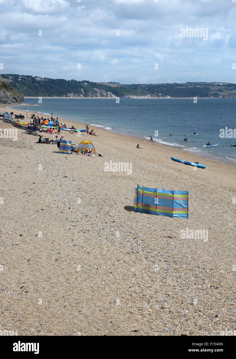 the beach at beesands on the south devon coast Stock Photo - Alamy