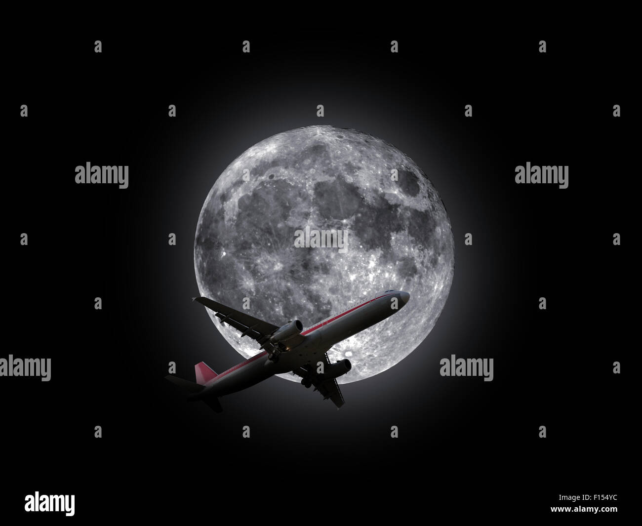 Flying across the moon hi-res stock photography and images - Alamy