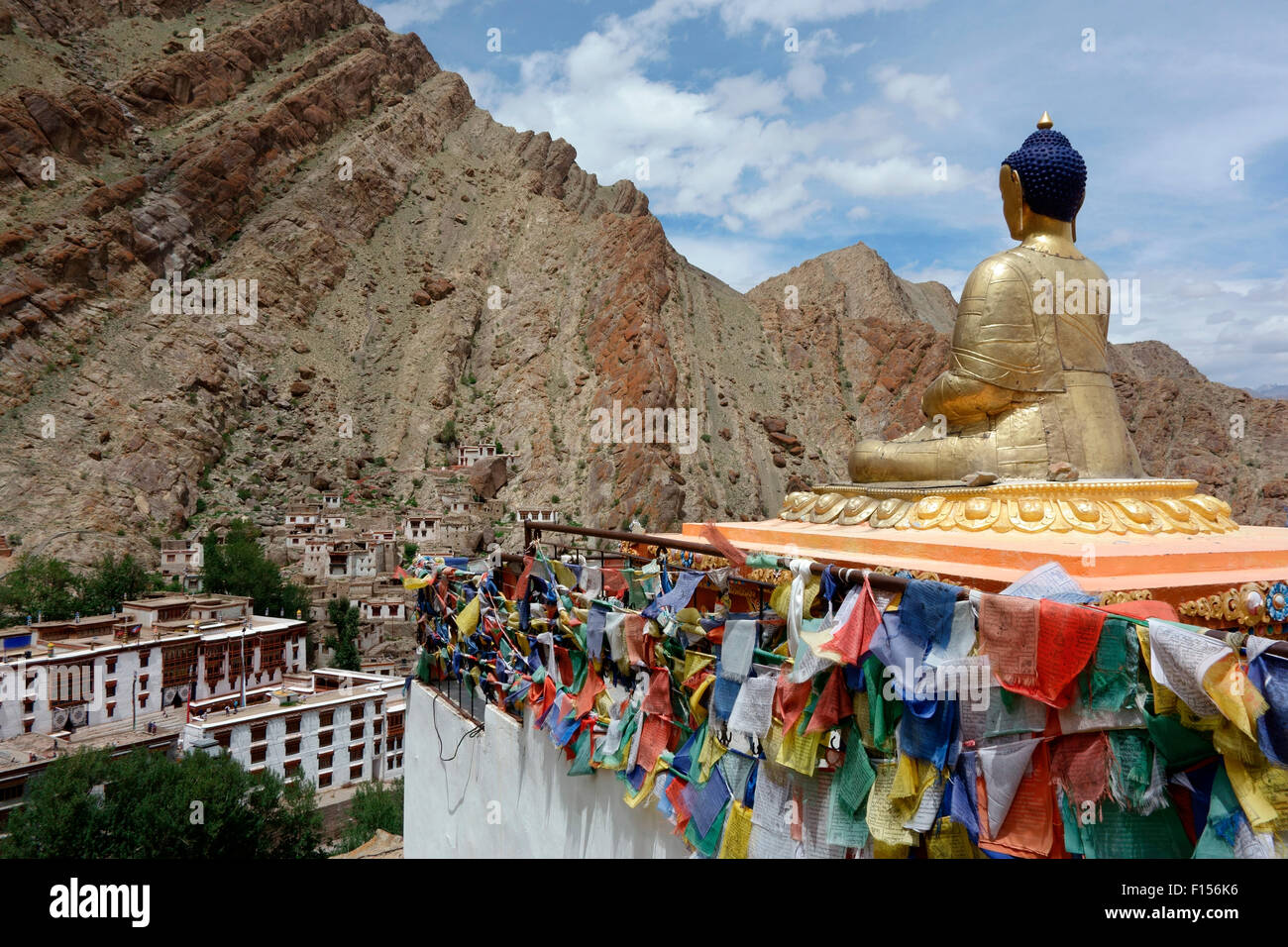 Golden statue of Buddha, Hemis Monastery, Ladakh, Jammu and Kashmir ...