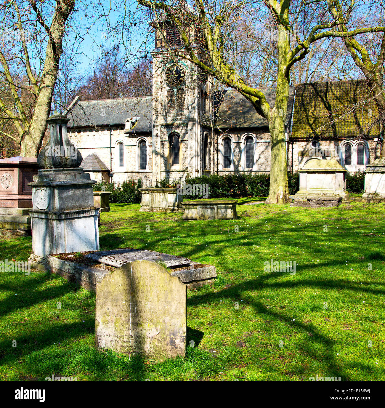 in cemetery england europe old construction and history Stock Photo - Alamy