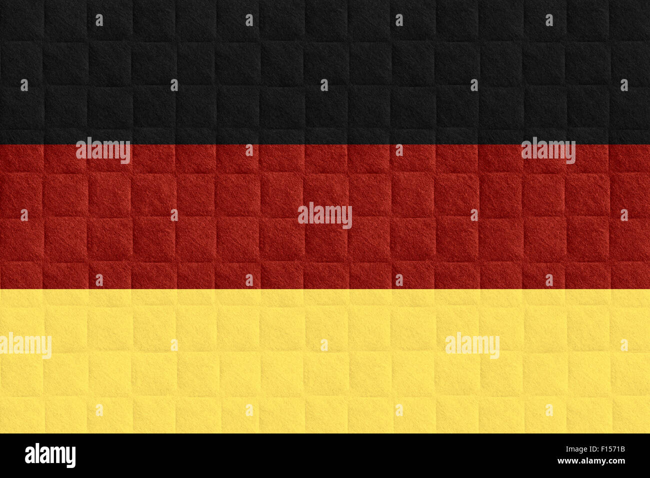flag of Germany or German banner on check pattern background Stock ...