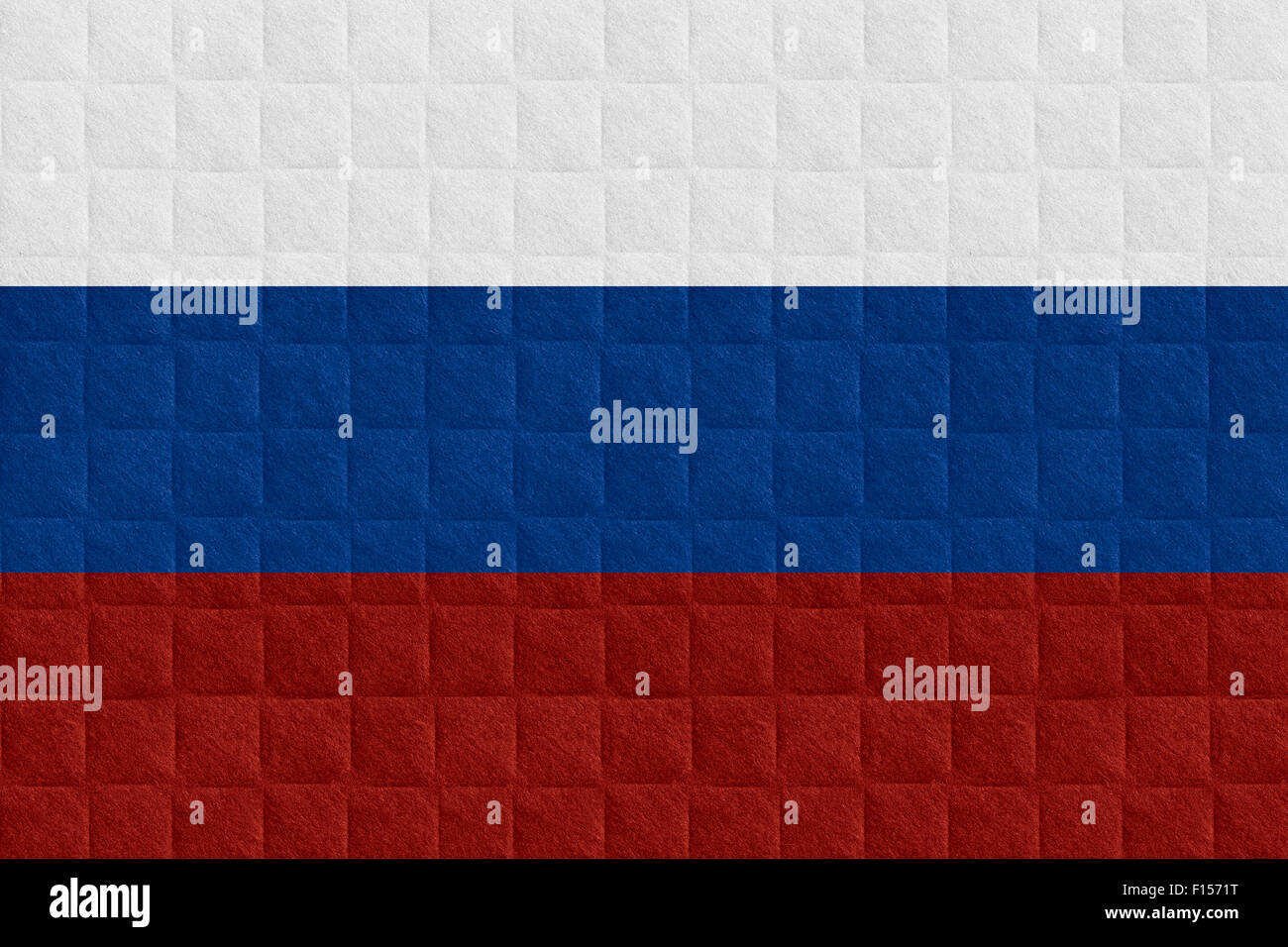 flag of Russia or Russian banner on check pattern background Stock ...