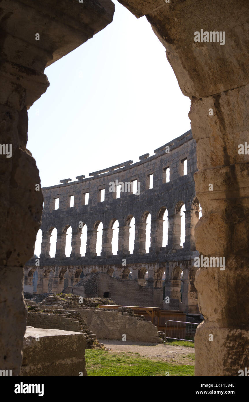 Pula Arena, amphitheatre, Pula, Istria, Croatia, Europe Stock Photo - Alamy