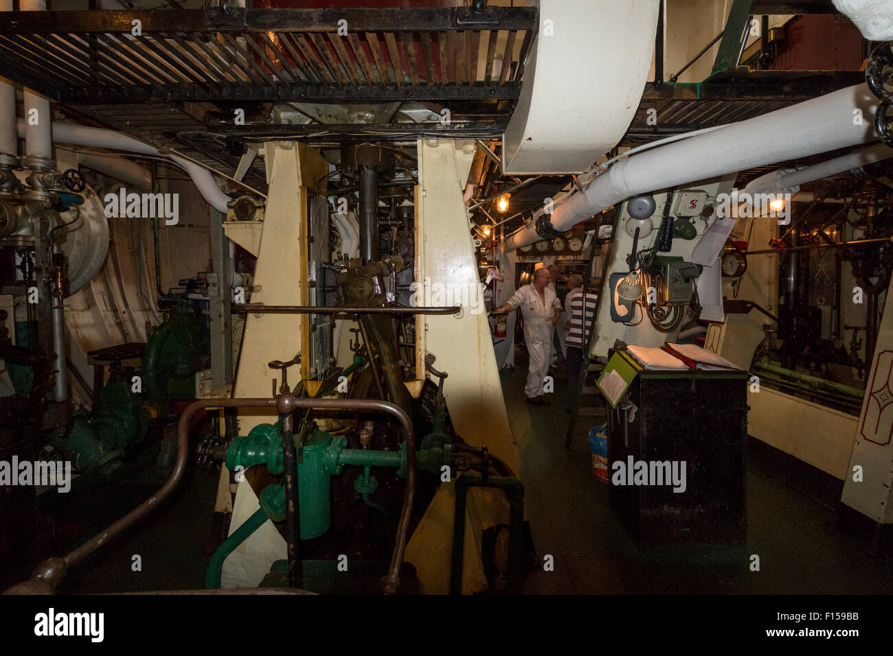Steam engine room on steam ship SS Shieldhall Stock Photo - Alamy