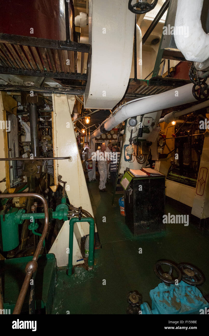 Steam engine room on steam ship SS Shieldhall Stock Photo - Alamy