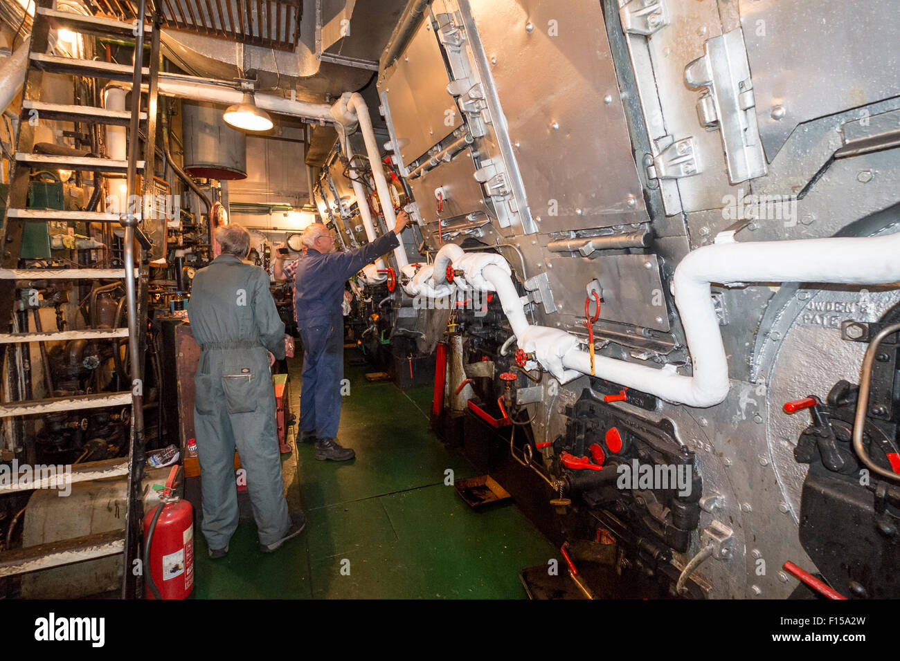 Steam engine room on steam ship SS Shieldhall Stock Photo - Alamy