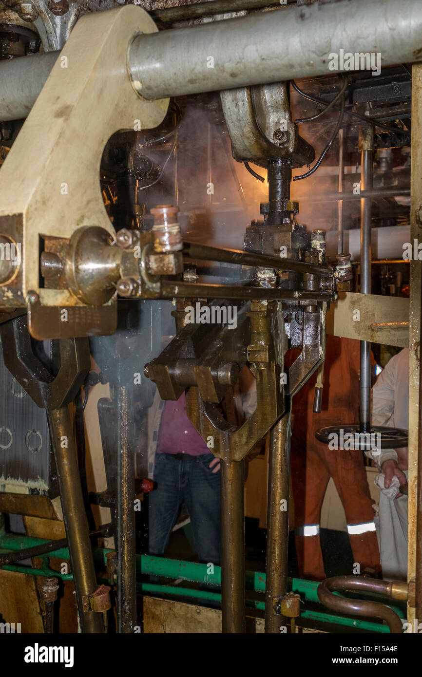 Steam engine room on steam ship SS Shieldhall Stock Photo - Alamy