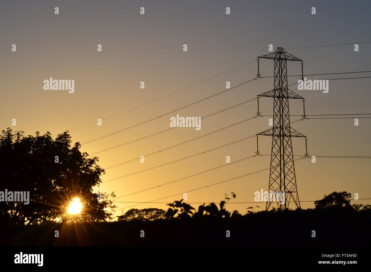 National Grid Power line Stock Photo - Alamy