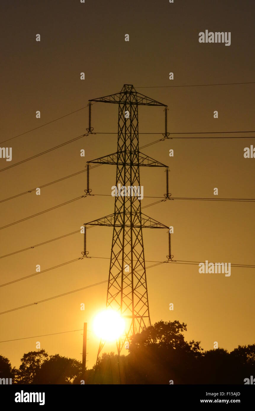 National Grid Power line Stock Photo - Alamy