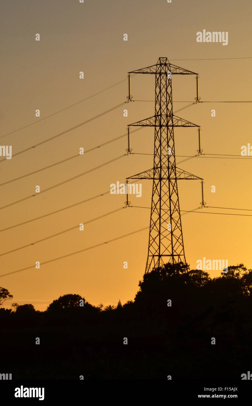 National Grid Power line Stock Photo - Alamy
