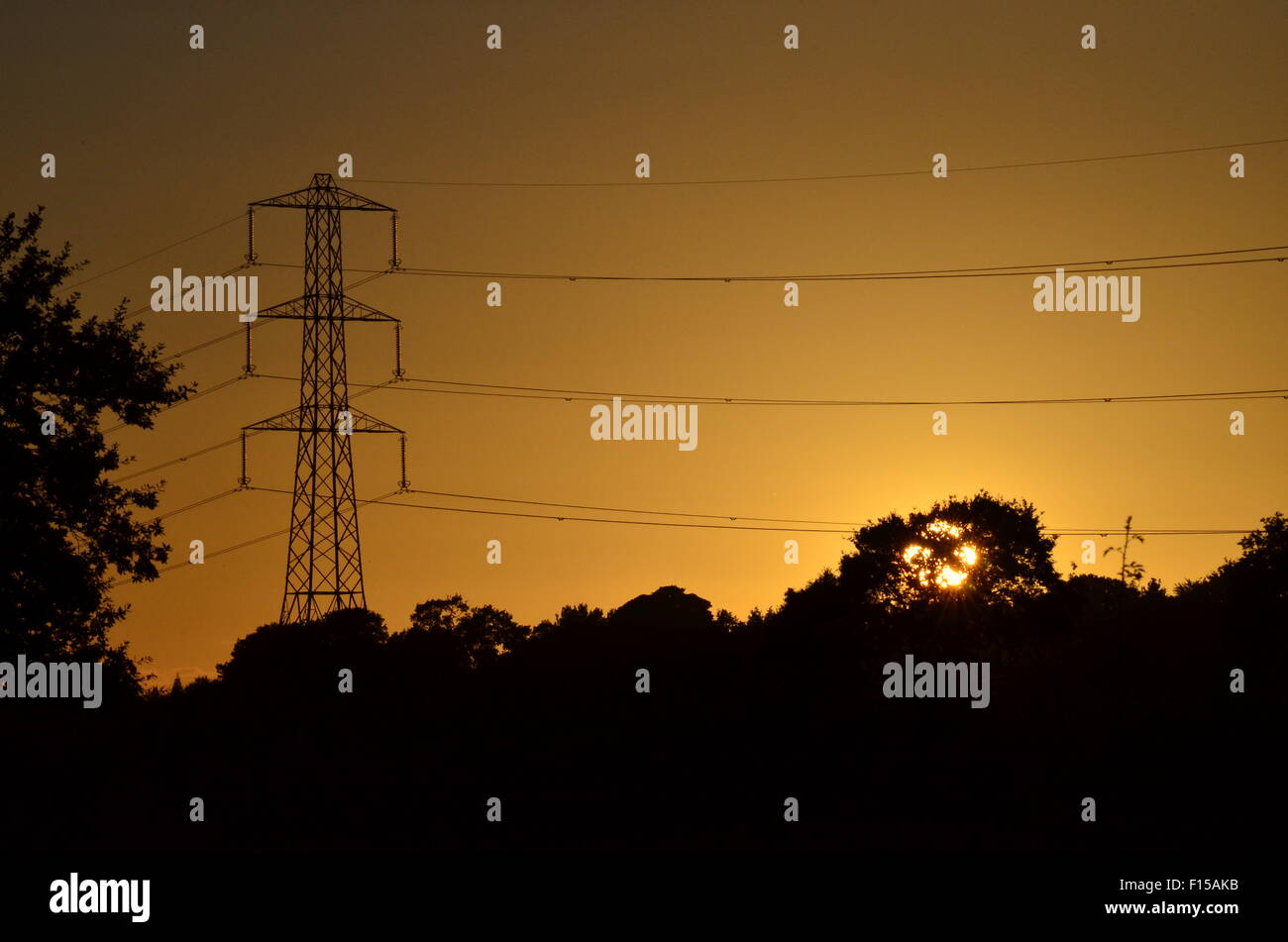 National Grid Power line Stock Photo - Alamy