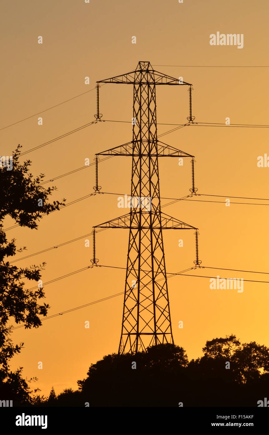 National Grid Power line Stock Photo - Alamy