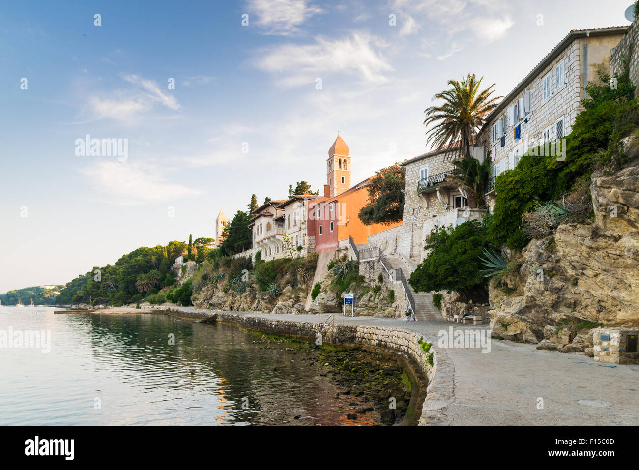 View of the town of Rab, Croatian tourist resort on the homonymous ...