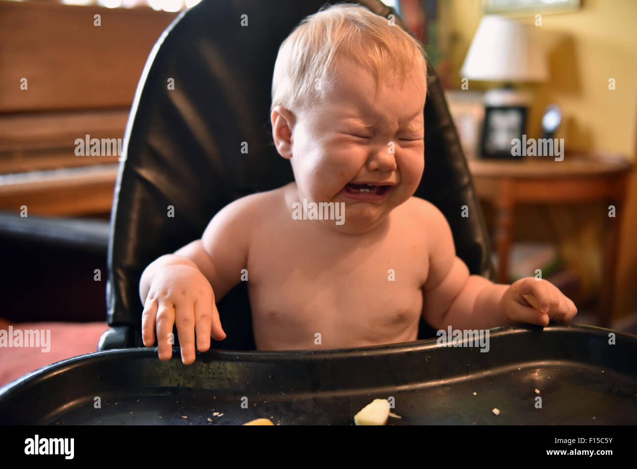 Nappy pain temperature teething tired unhappy upset hi-res stock ...