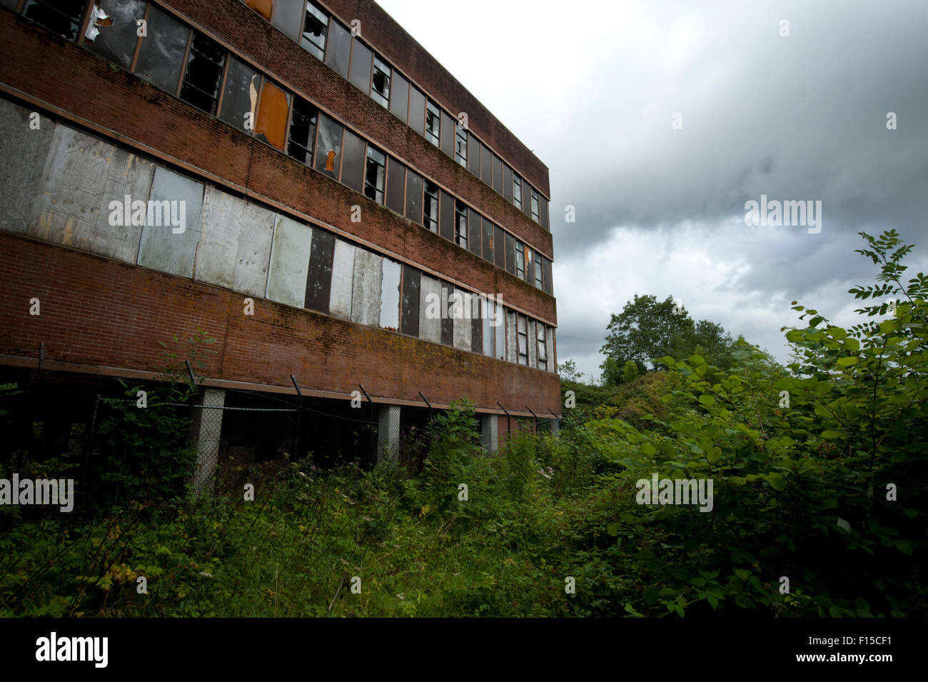 The relics of the former Hoover factory in Merthyr, south Wales, UK ...