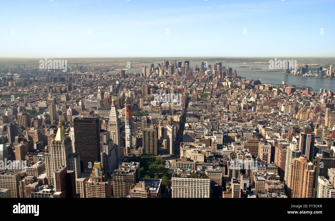Panoramic view Midtown and downtown of manhattan Stock Photo - Alamy