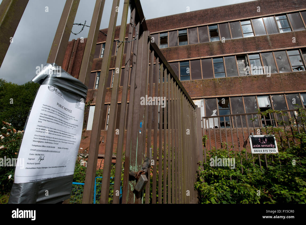 The relics of the former Hoover factory in Merthyr, south Wales, UK ...