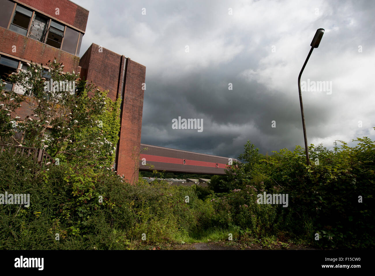 The relics of the former Hoover factory in Merthyr, south Wales, UK ...