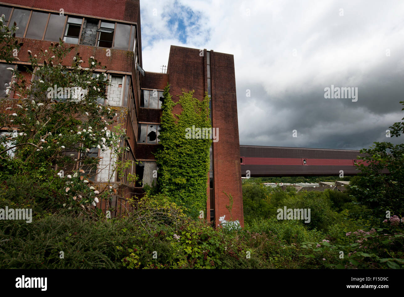 The relics of the former Hoover factory in Merthyr, south Wales, UK ...