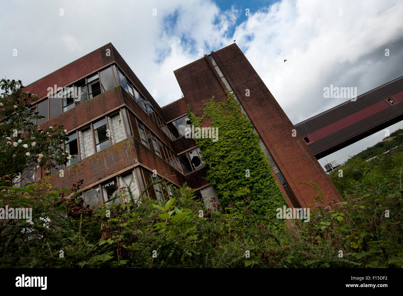 The relics of the former Hoover factory in Merthyr, south Wales, UK ...