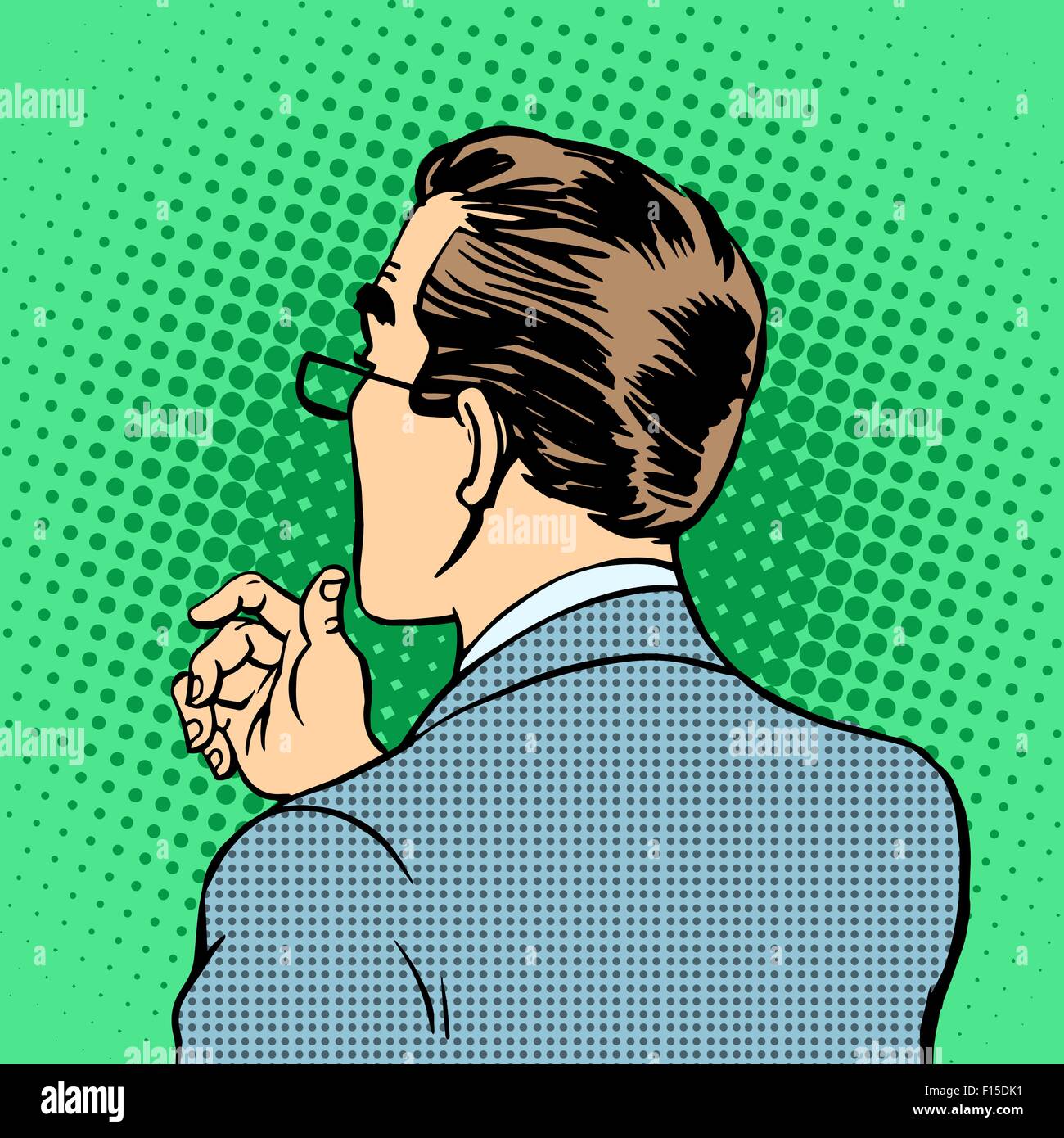 male businessman back Stock Vector Image & Art - Alamy