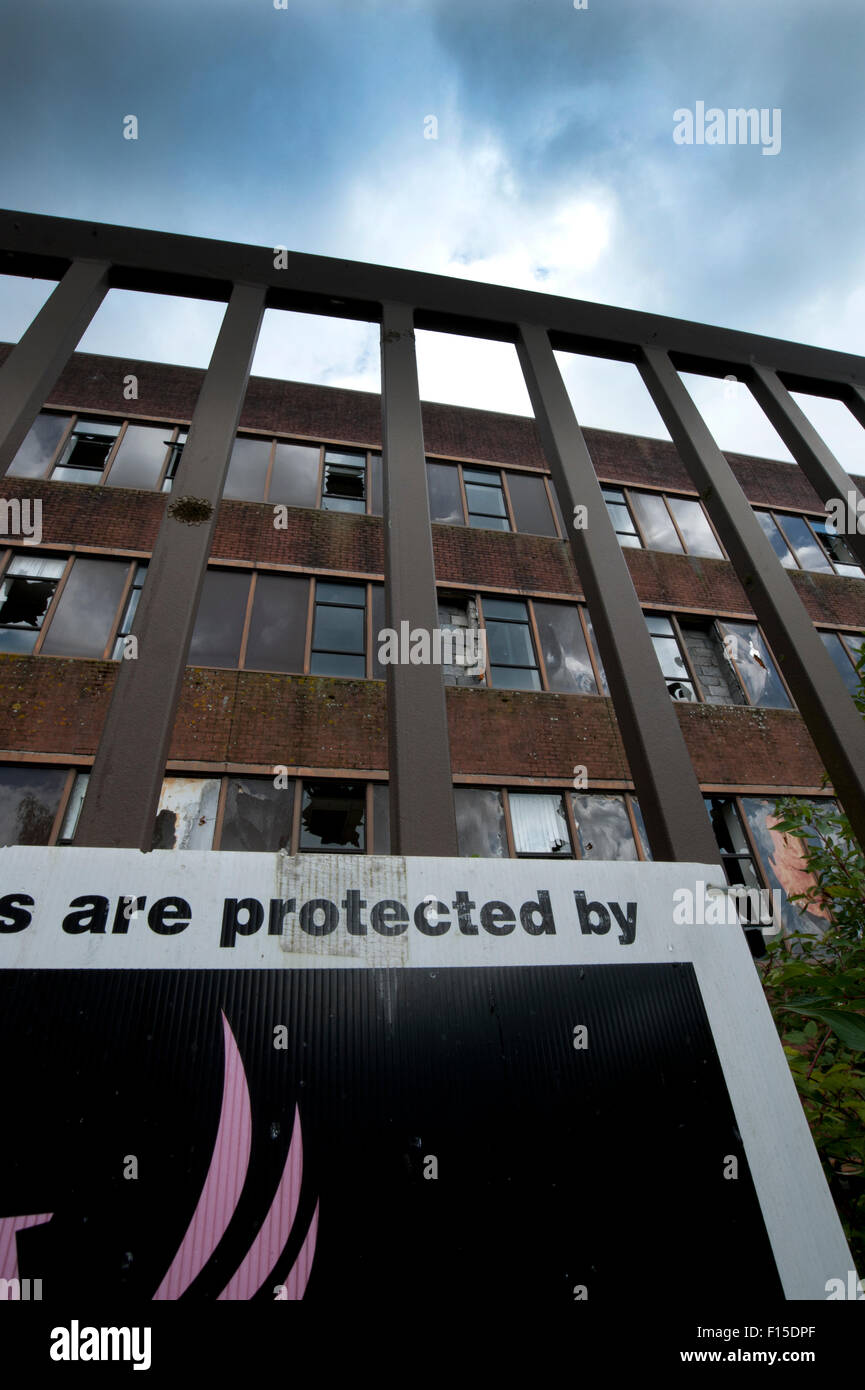The relics of the former Hoover factory in Merthyr, south Wales, UK ...