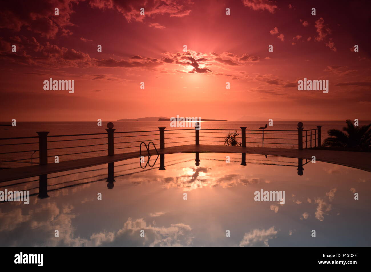 San Stefanos Sunset Stock Photo - Alamy