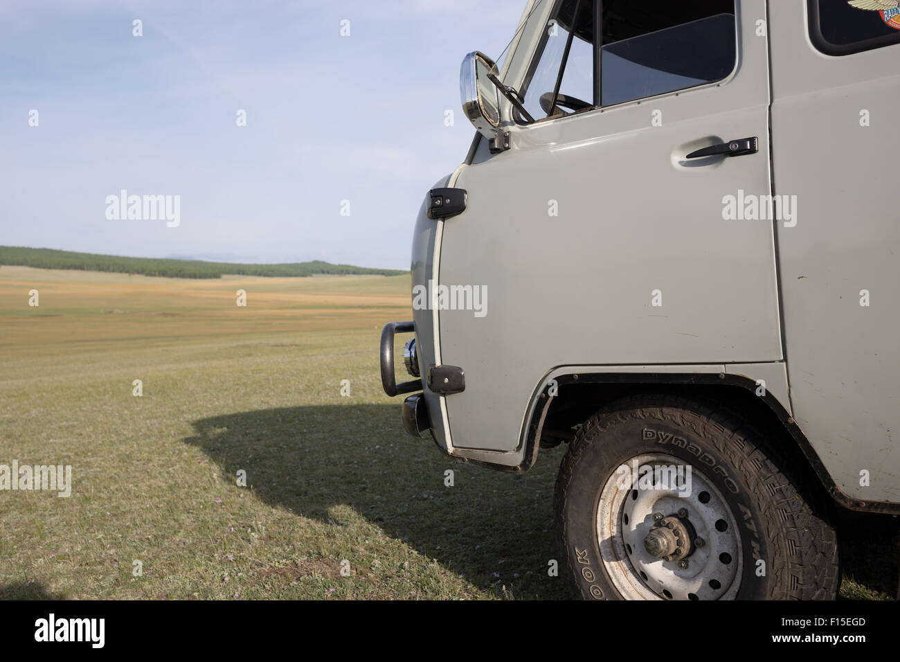 UAZ-452 Russian off road vans, produced at the Ulyanovsk Automobile ...