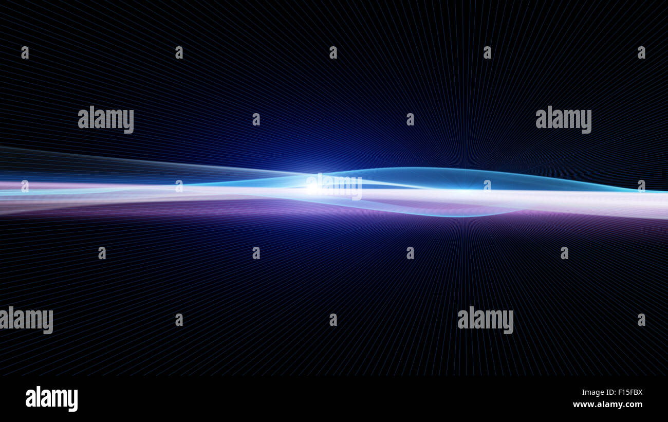 Futuristic technology wave background design with lights Stock Photo ...