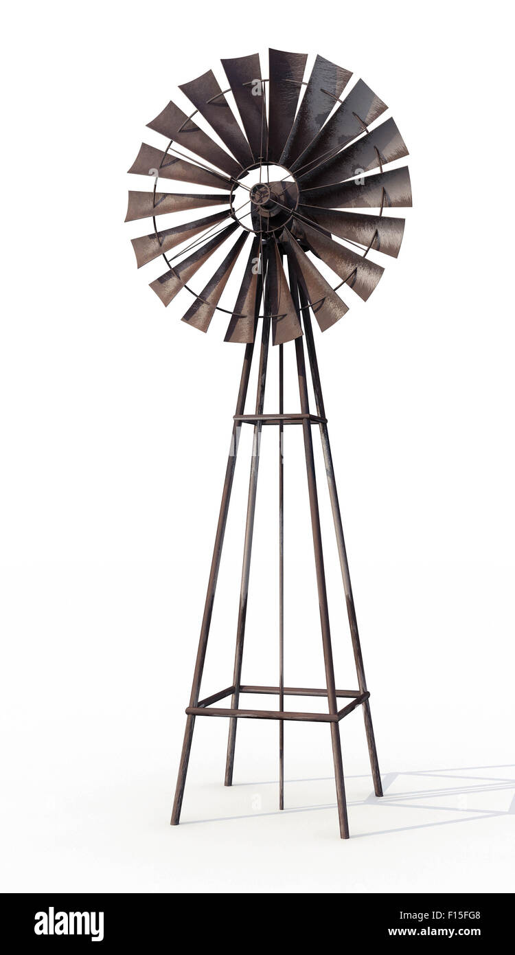 Isolated full windmill for easy use in designs and layouts Stock Photo ...