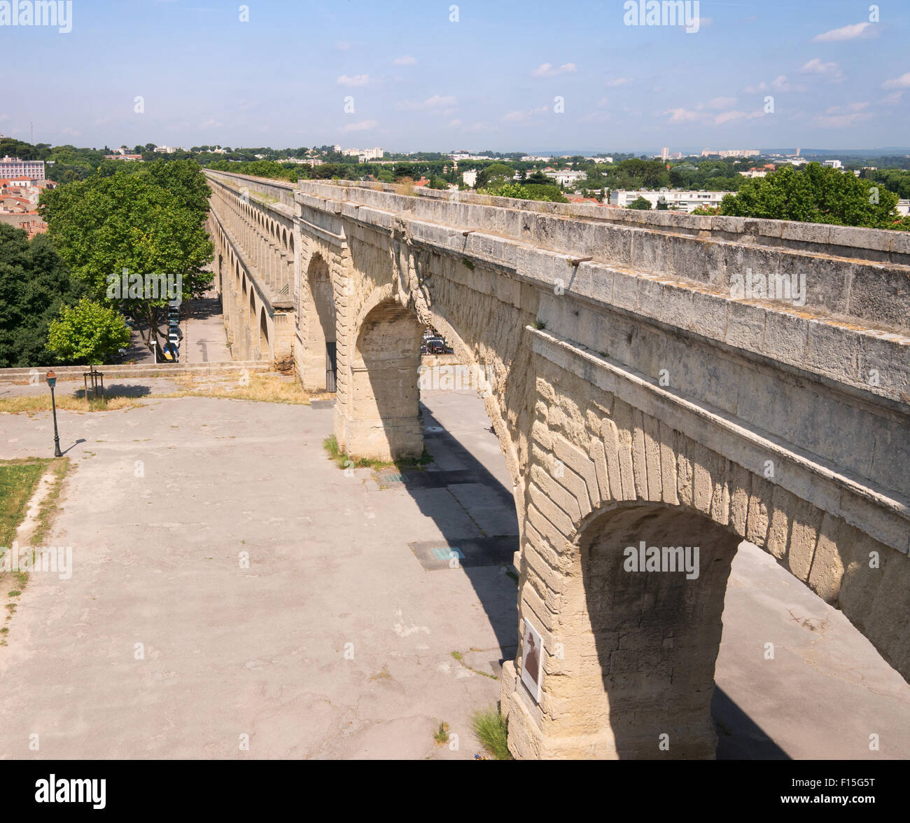 The aqueduct of St Clement, Montpellier, Languedoc-Roussillon, France ...