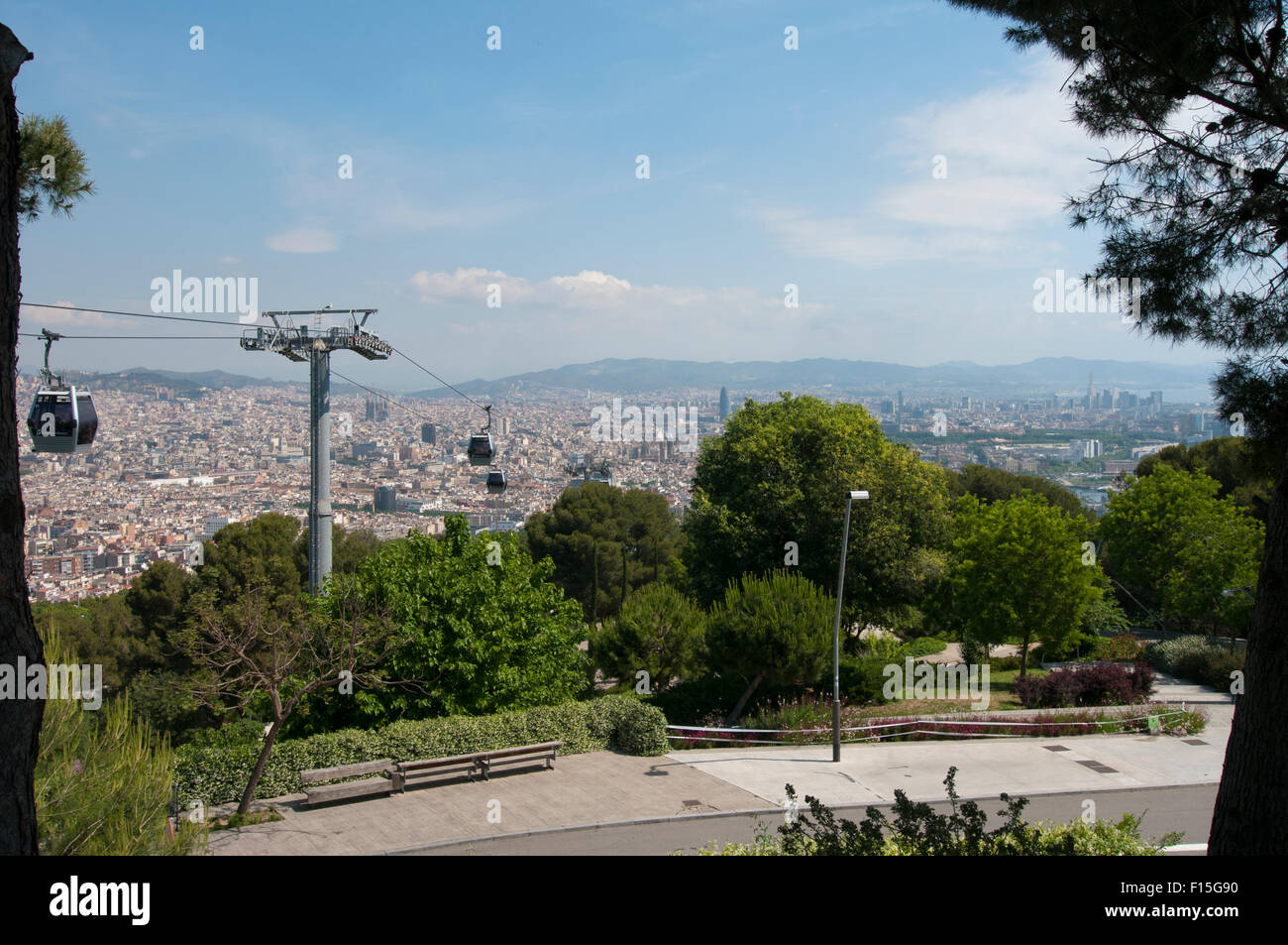 Teleferic de montjuic cable car hi-res stock photography and images - Alamy