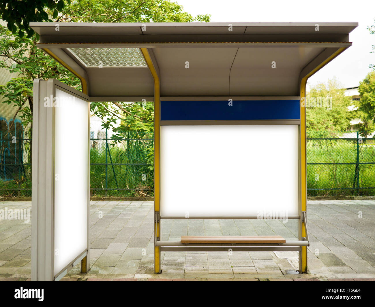 Blank bus stop poster hi-res stock photography and images - Alamy