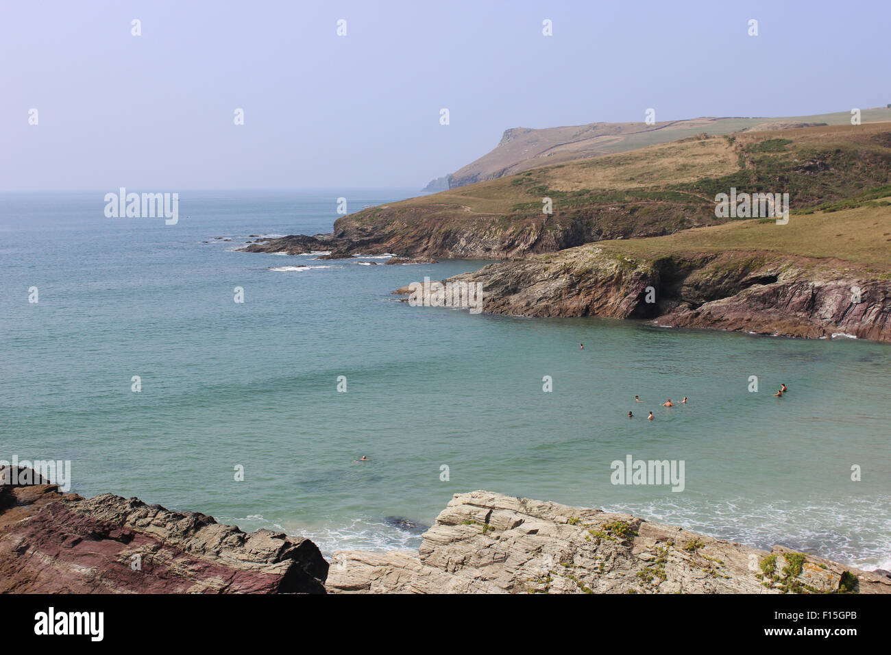 Baby Bay, Polzeath, Cornwall Stock Photo - Alamy